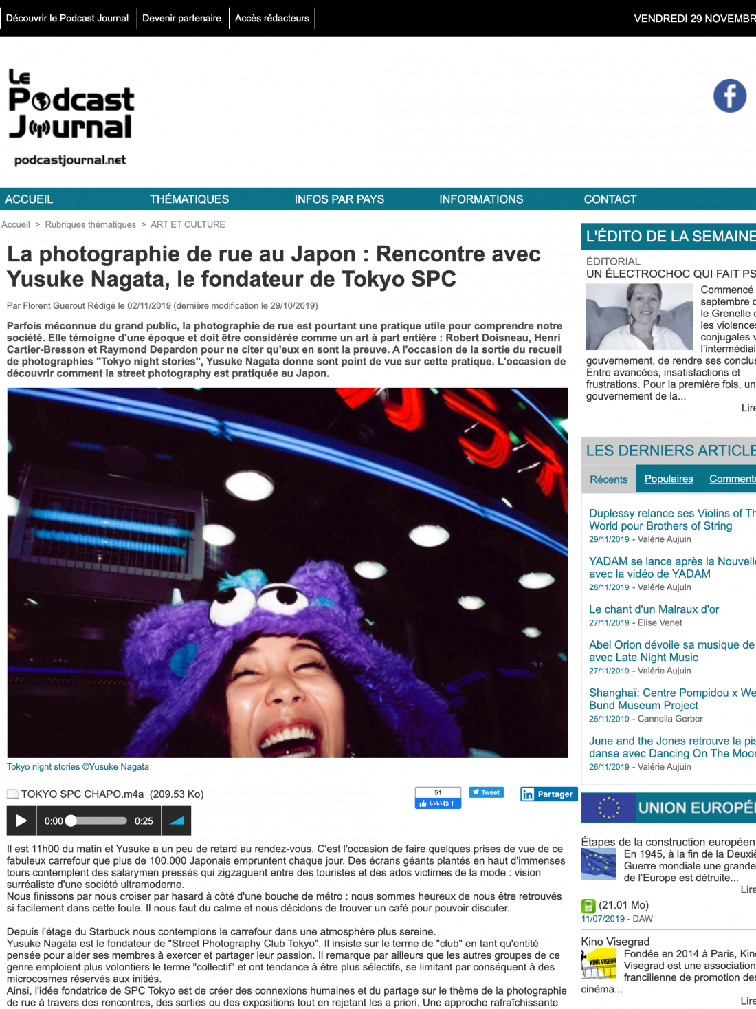 Featured on Podcast Journal | NUTS.TOKYO